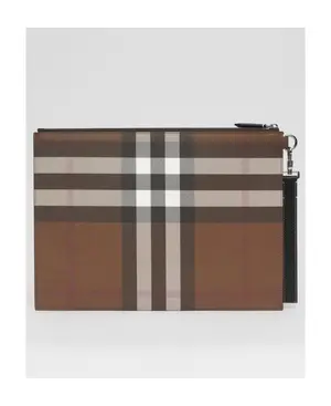 Burberry Check Pouch With Strap