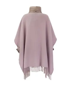 Herno Panelled Wool Cape With Tassel Details - Multicolor
