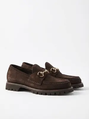 Gucci Horsebit Detailed Slip-on Loafers