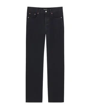 Saint Laurent Loose-fit Straight-leg Jeans - Old Black