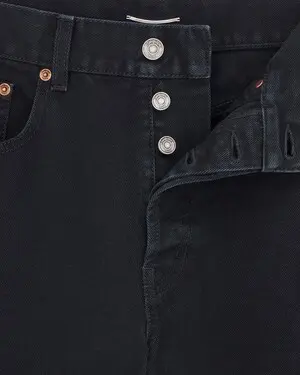 Saint Laurent Loose-fit Straight-leg Jeans - Old Black