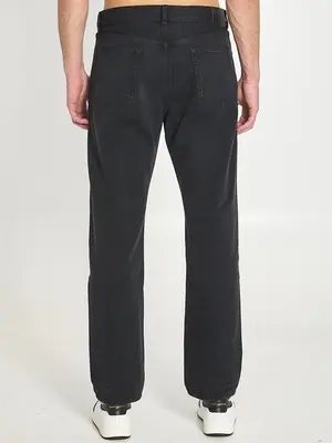 Saint Laurent Loose-fit Straight-leg Jeans - Old Black