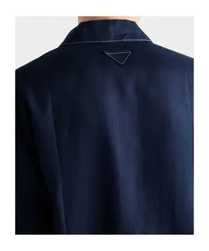 Prada Cotton Blouson Jacket - Blue
