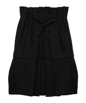 Prada Bow-detailed Pleated Mini Dress