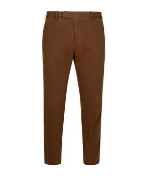 PT TORINO Rebel Double Pin Closure Pants - Brown