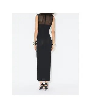 Alaïa Knit Molded Bodycon Maxi Dress - Black
