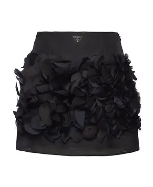 Prada Embellished Mini Skirt