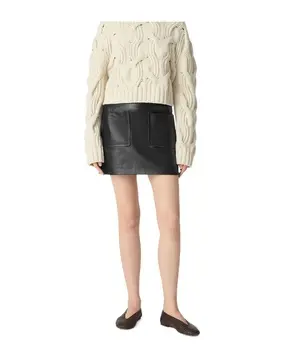 Bottega Veneta Leather Skirts