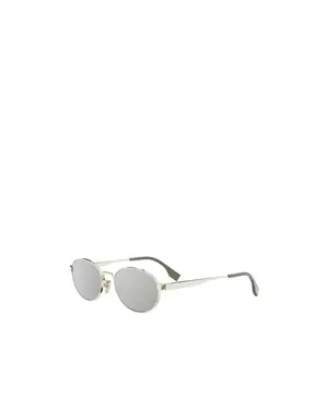 Fendi Oval Frame Sunglasses - Gray