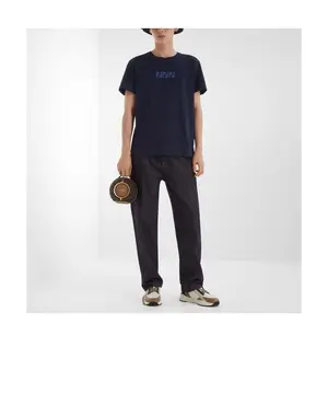 Fendi Leather And Ff Jacquard Sneakers - Brown