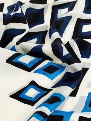 LANVIN Pattern Scarf - White