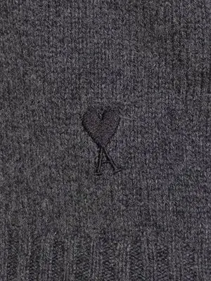 Ami Long-sleeved High-neck Sweater - Black