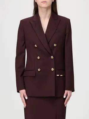 Elisabetta Franchi Double-breasted Peak Lapel Jacket - Black