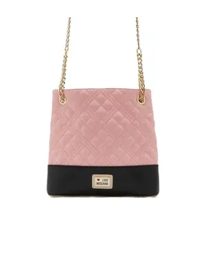 Moschino Quilted Logo Shoulder Bag