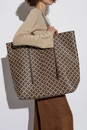 BY MALENE BIRGER Signature Pattern Tote Bag - Brown
