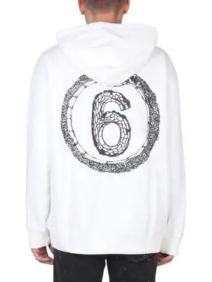 MAISON MARGIELA Graphic Print Hoodie - No