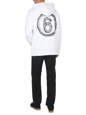 MAISON MARGIELA Graphic Print Hoodie - No