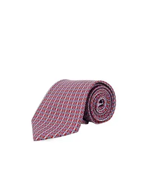 FERRAGAMO Geometric Pattern Neck Tie - Multicolor