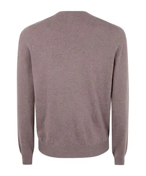 GRAN SASSO Crew Neck Long Sleeve Sweater - Gray