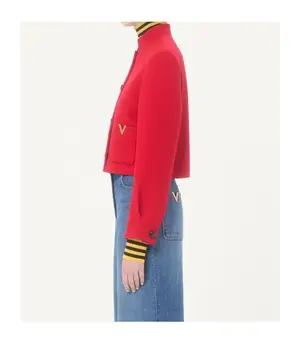 Valentino Garavani Drill Double Caban Pea Coat