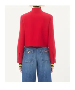 Valentino Garavani Drill Double Caban Pea Coat
