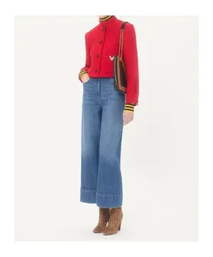 Valentino Garavani Drill Double Caban Pea Coat