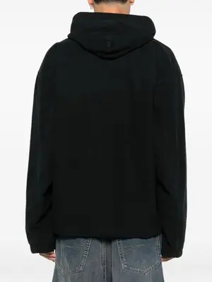 Balenciaga Logo Motif Zip-up Hoodie