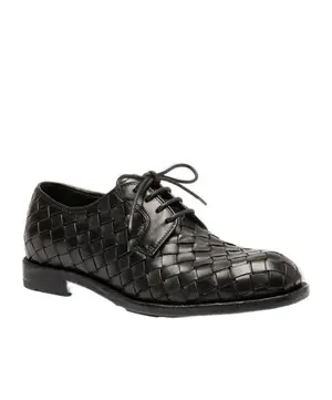 Officine Creative Leather Derby With Braided Detailing