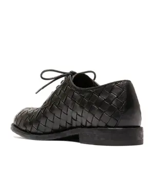 Officine Creative Leather Derby With Braided Detailing
