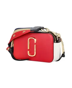 Marc Jacobs Snapshot Logo Plaque Crossbody Bag - Red