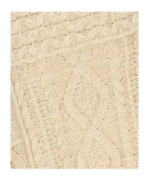 Isabel Marant Étoile Cream Cable Knit Crewneck Jumper