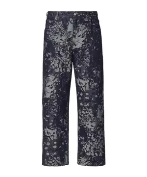 Fendi Straight-leg Jacquard Jeans