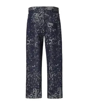 Fendi Straight-leg Jacquard Jeans