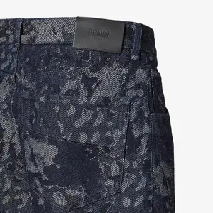 Fendi Straight-leg Jacquard Jeans