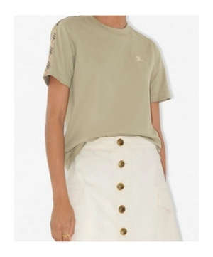 Burberry Logo Embroidered T-shirt - Lark