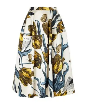 Erdem Erdem Floral Print Midi Skirt No