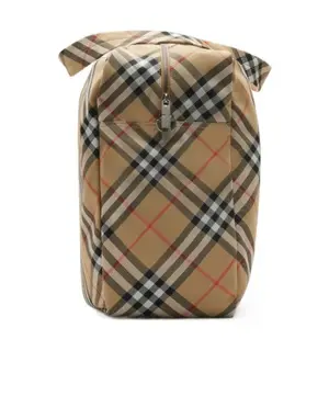 Burberry Checked Zipped Duffle Bag