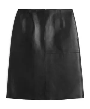 TOTEME Panelled Leather Midi Skirt