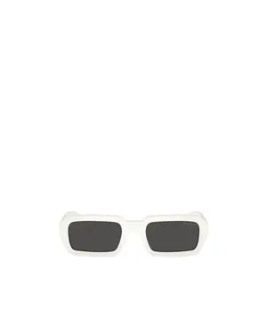 Prada Rectangle Frame Sunglasses - White