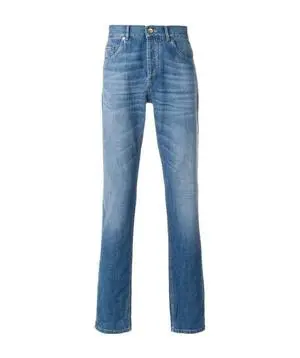 Brunello Cucinelli Straight Leg Jeans - Blue