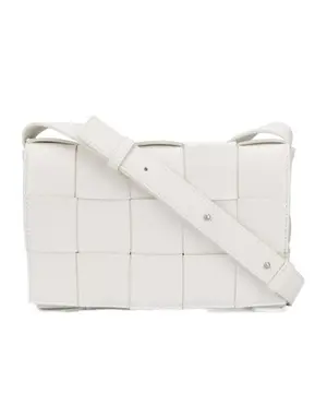Bottega Veneta Cassette Shoulder Bag - White