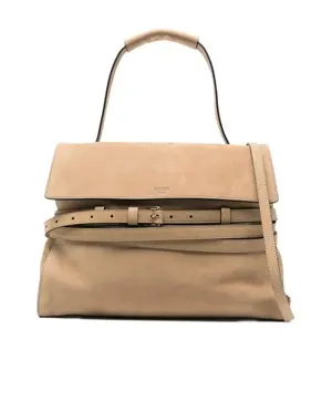 Moschino Flap Shoulder Bag - Beige