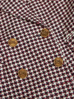 Etro Houndstooth Double-breasted Blazer