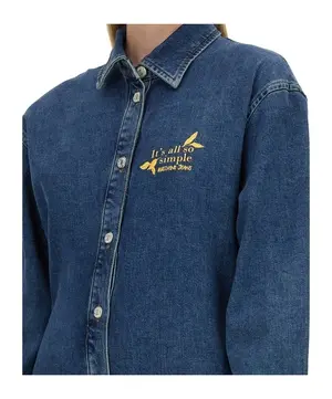Moschino Denim Dress With Emblem