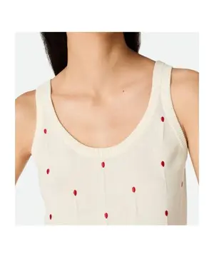 Bottega Veneta Embroidered Matches Tank Top