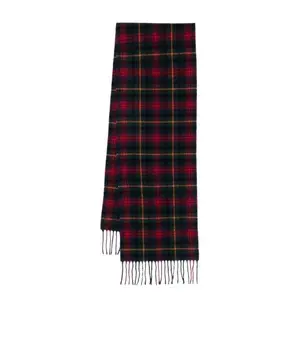 Polo Ralph Lauren Fringed Edge Checked Scarf - Black