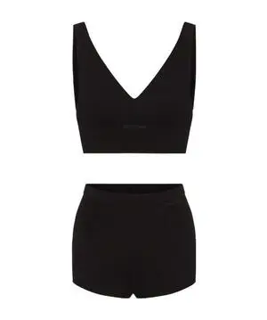 Red Valentino Knitted V-neck Set