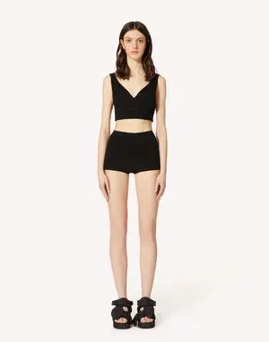 Red Valentino Knitted V-neck Set