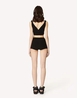 Red Valentino Knitted V-neck Set