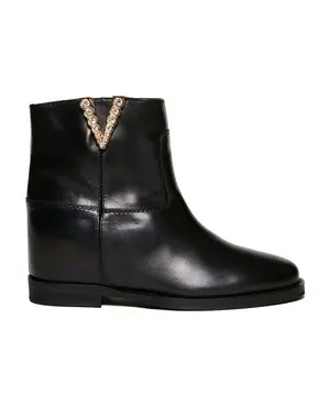 VIA ROMA 15 Logo Embellished Ankle Boots